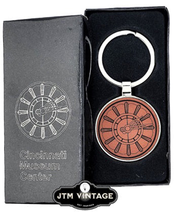 CMC LEATHER CLOCK KEYCHAIN WITH GIFT BOX – shopcincymuseum